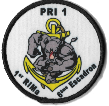 1er RIMa - écussons coins zippos des Troupes de Marine