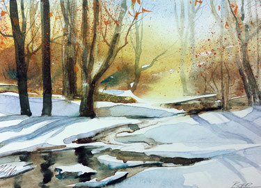 Landschaftsmalerei gemalt von Jopie Bopp - Onlineshop Engel Wandbilder ...