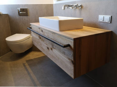 Designer Waschtisch auf Maß Altholz/Alteiche Look für ...