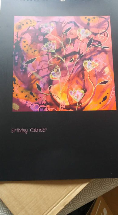 One of a kind! Birthday Calendar - original colourful postcards ...