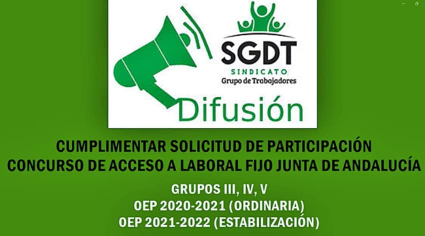 CUMPLIMENTAR LA SOLICITUD DE PARTICIPACIÓN ACCESO GRUPOS III, IV, V ...