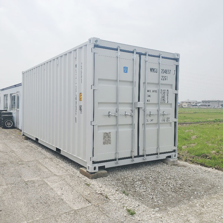 岐阜県大垣市 NEWVANコンテナ20ftライトグレー設置 - 岐阜大垣｜スイトコンテナ