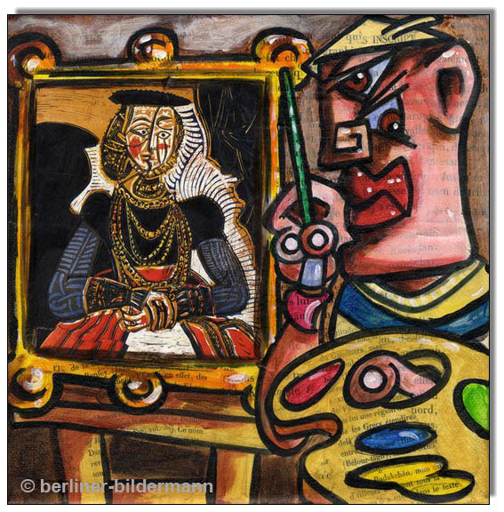 Pablo Picasso Malt Portrait De Jeune Fille Daprès Cranach Le Jeune