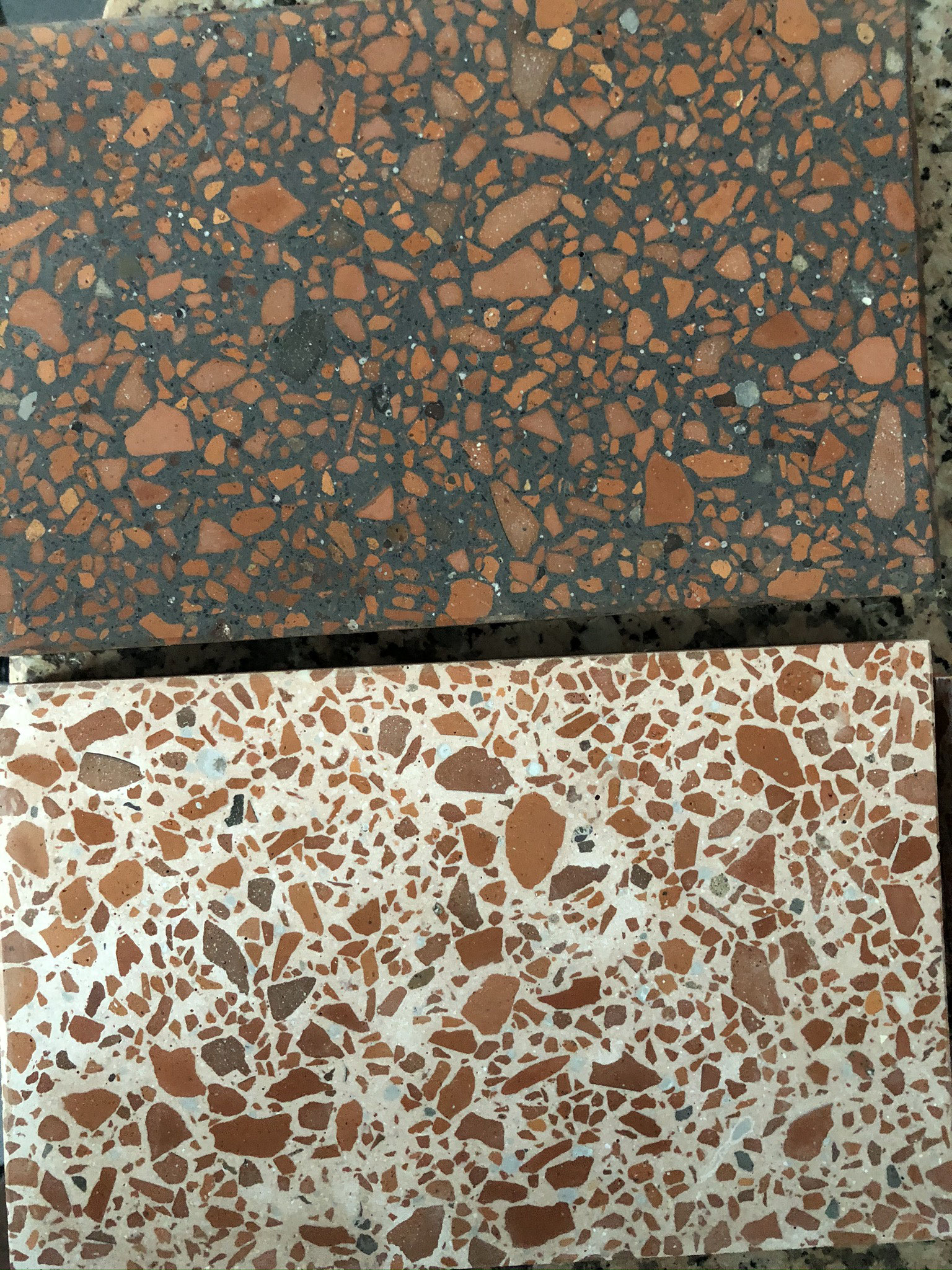 Opus Signinum in neuen Farben - Terrazzoboden Hess - Herstellung von ...