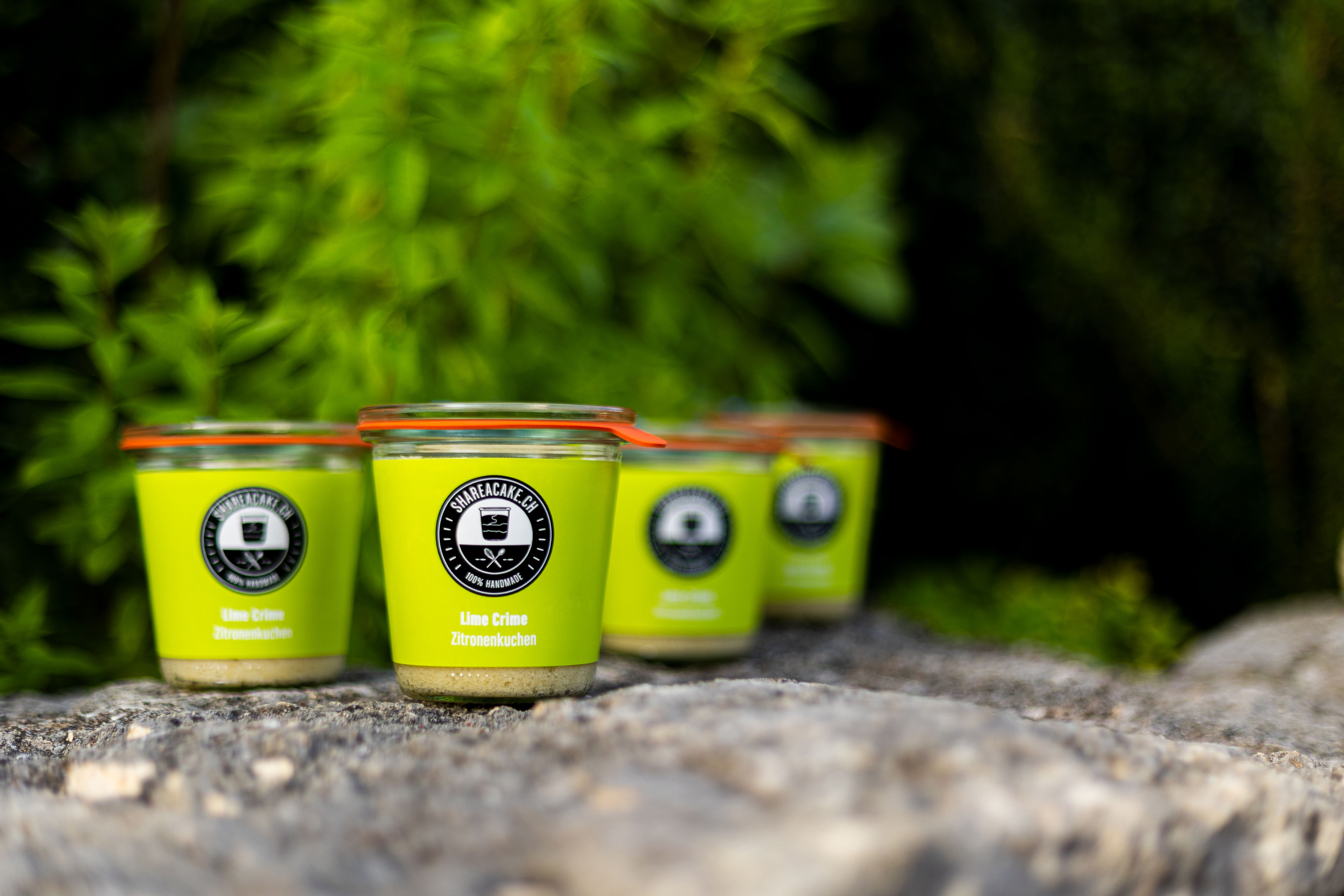 schenken und teilen - share a cake - Kuchen im Glas