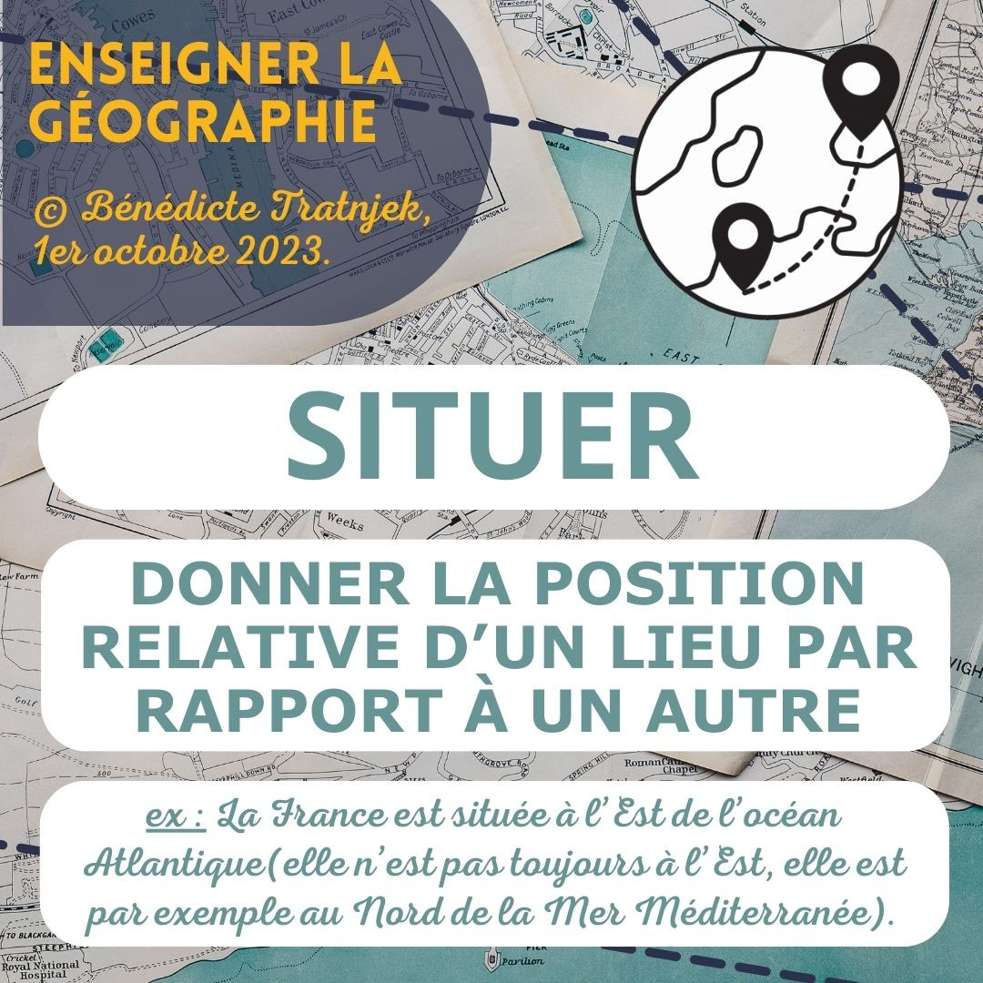 Se repérer dans l'espace : localiser / situer - Site de enseigner-la-geographie