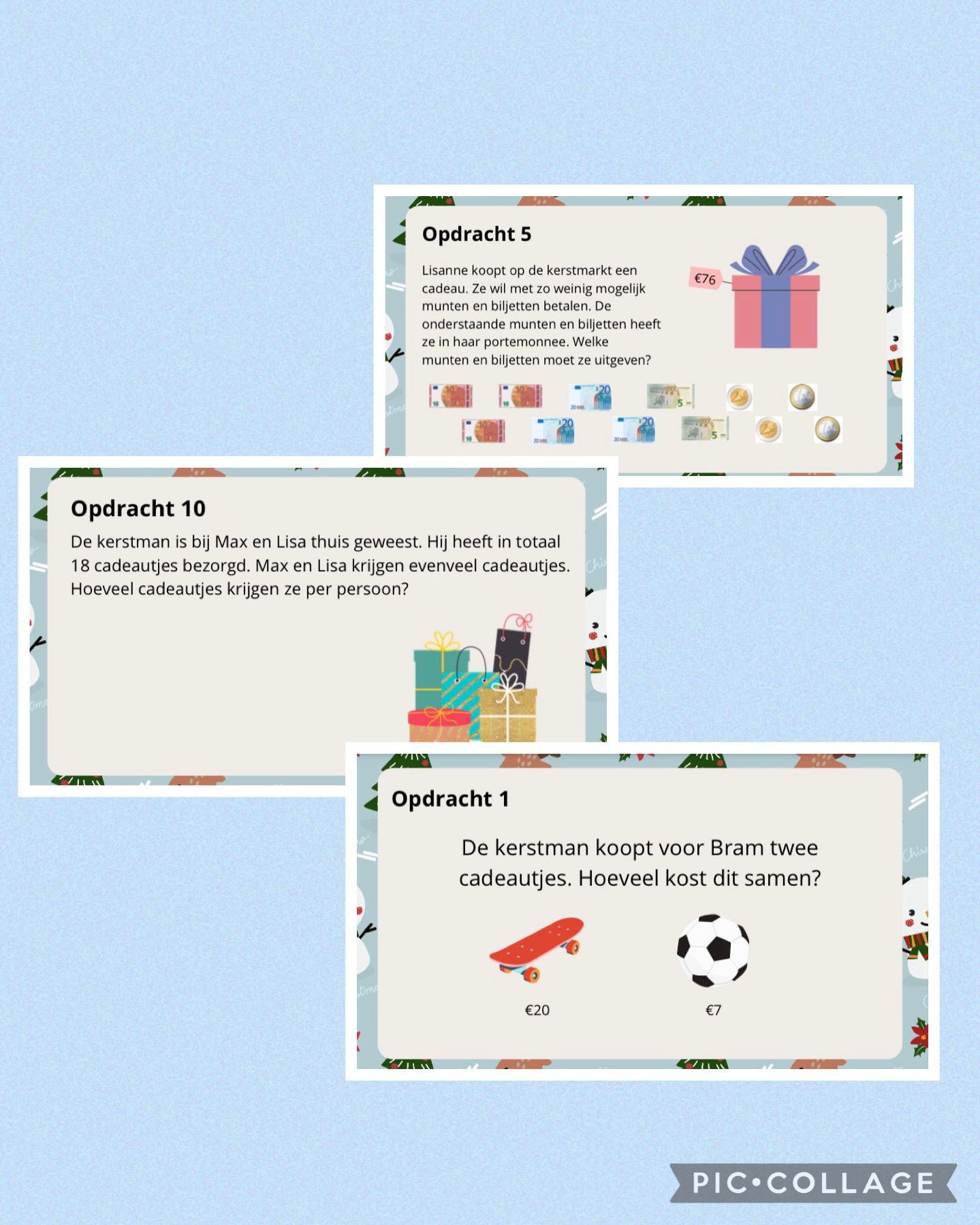 Zweeds loopspel verhaaltjessommen kerst - De website van leukvoorindeklas!