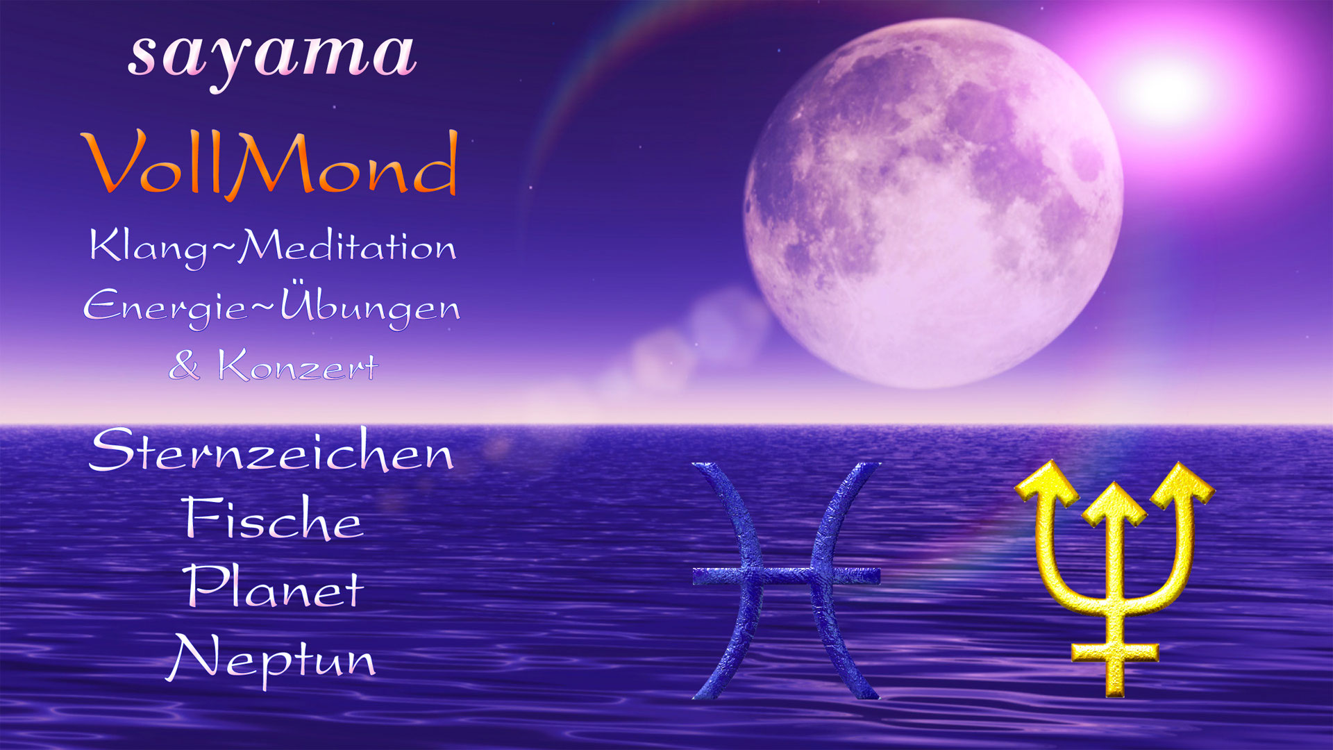 VollMond~Konzert mit EnergieUebungen & KlangMeditation im September ...
