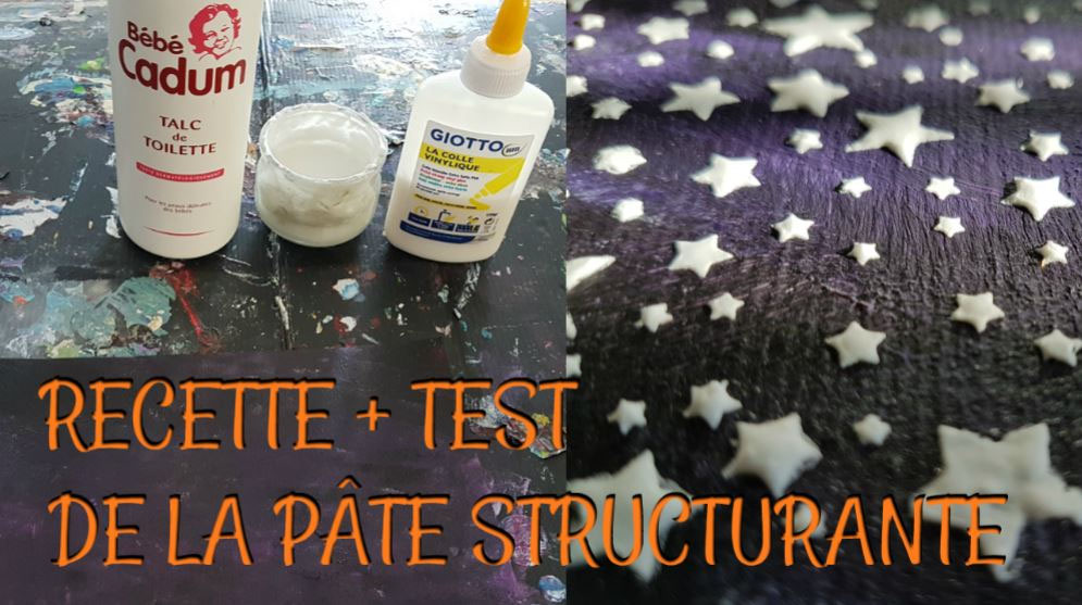 Recette+TEST pâte structurante - Audrey Chal artiste peintre francaise