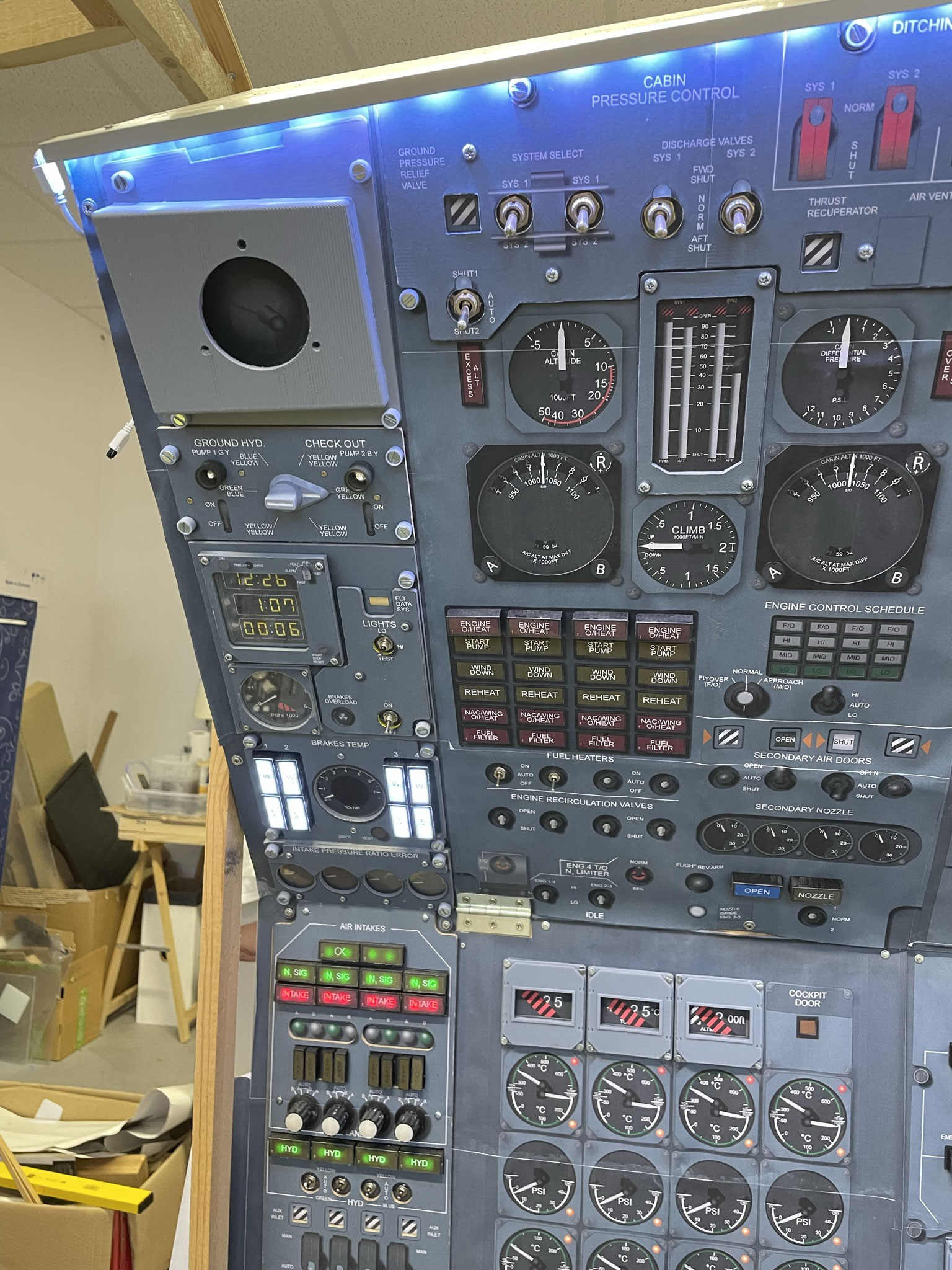 Lüfter am Panel - concorde-simulators Webseite!