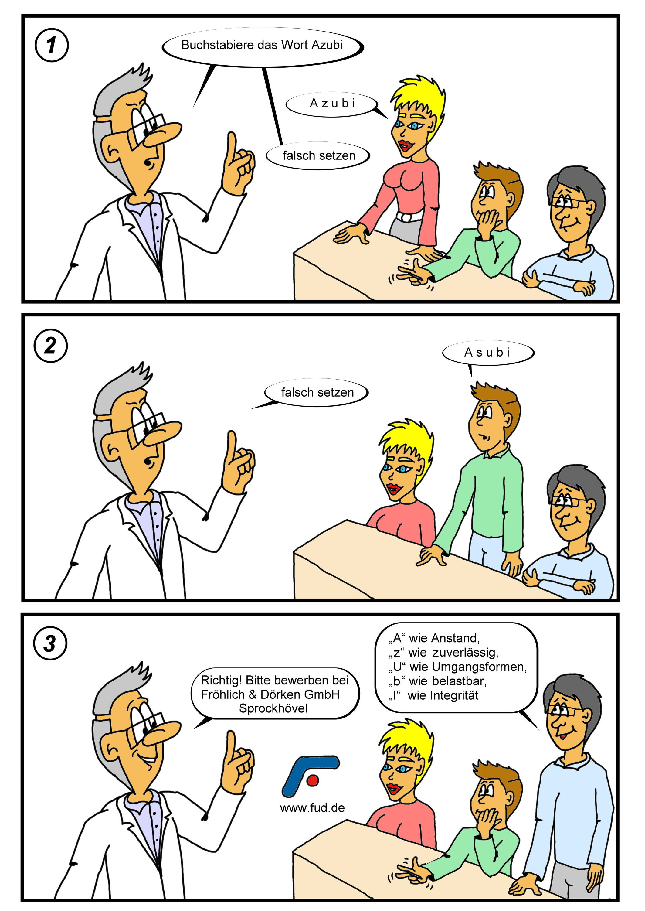 Cartoon erstellen lassen, Azubi - Portrait vom Foto zeichnen, erstellen ...