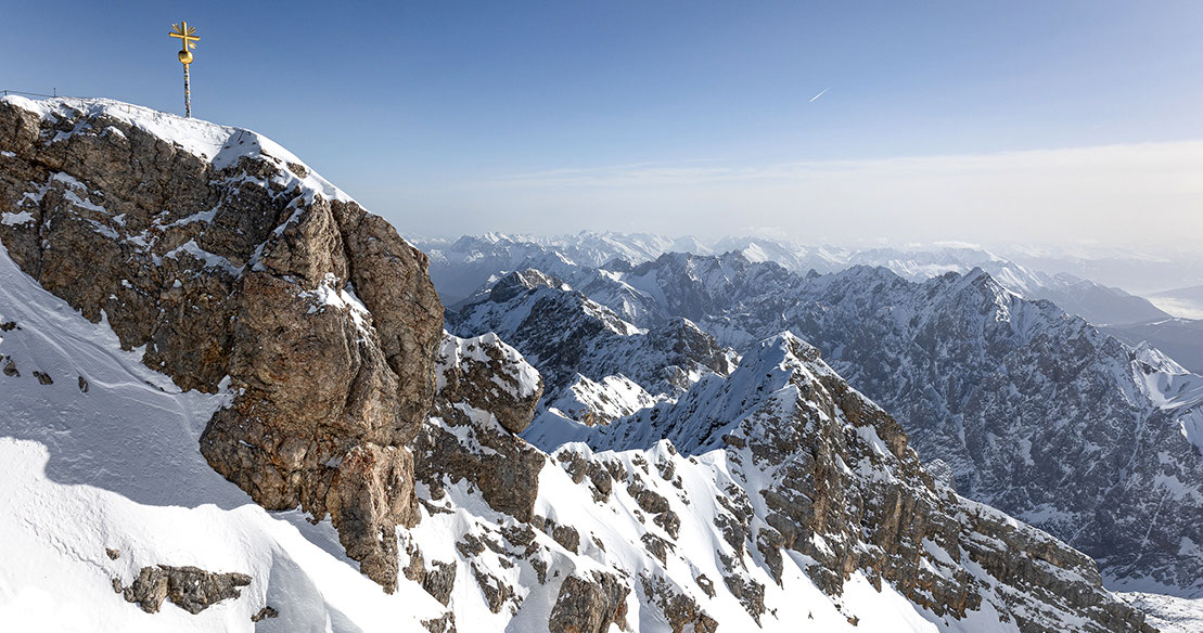 Die Zugspitze - Deutschlands höchster Berg, Bayern, Garmisch ...