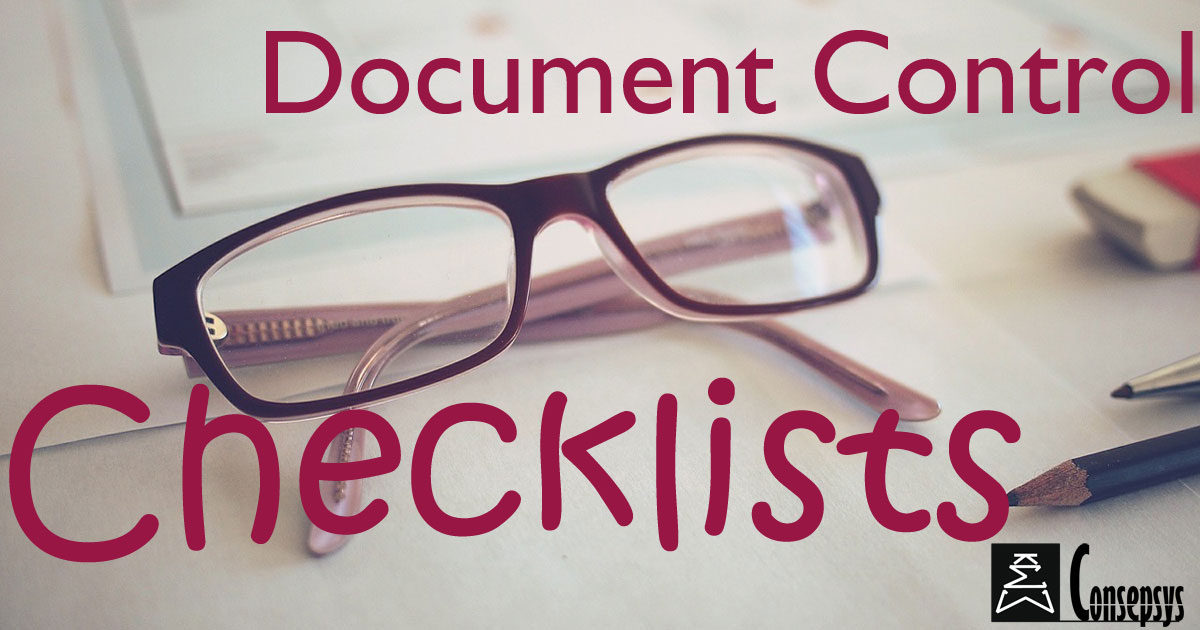 Checklists: An essential tool for Document Controllers - Consepsys
