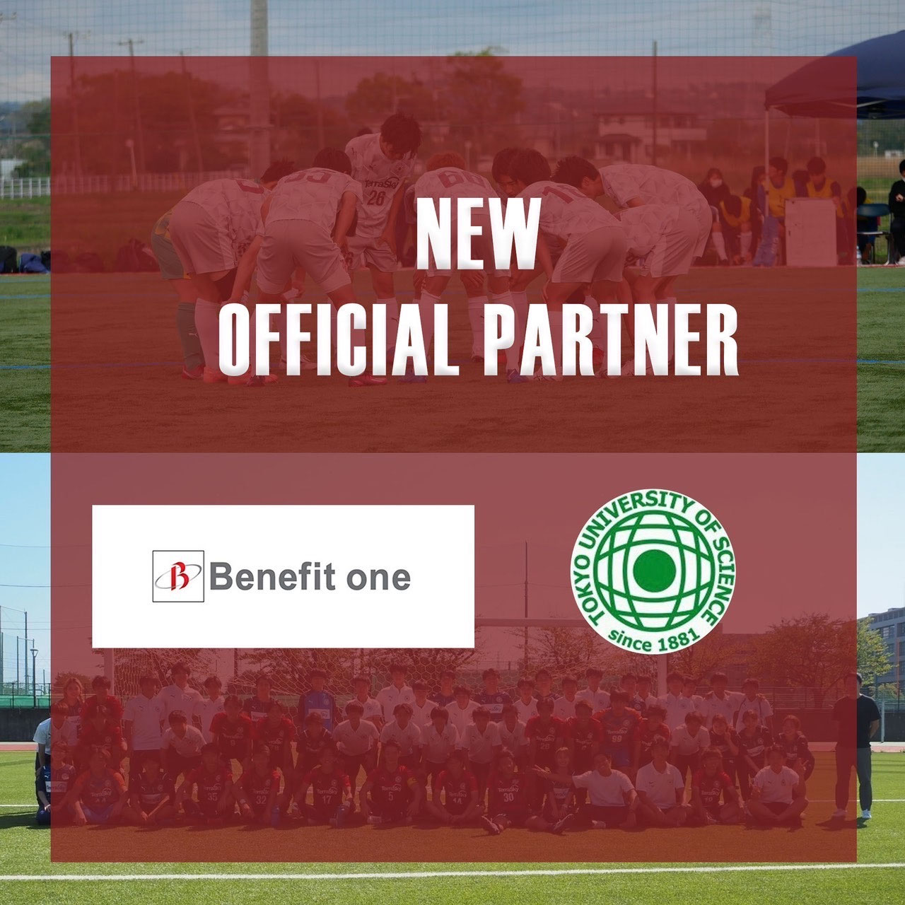 Benefit one様とスポンサー契約締結 - 東京理科大学Ⅰ部体育局サッカー部