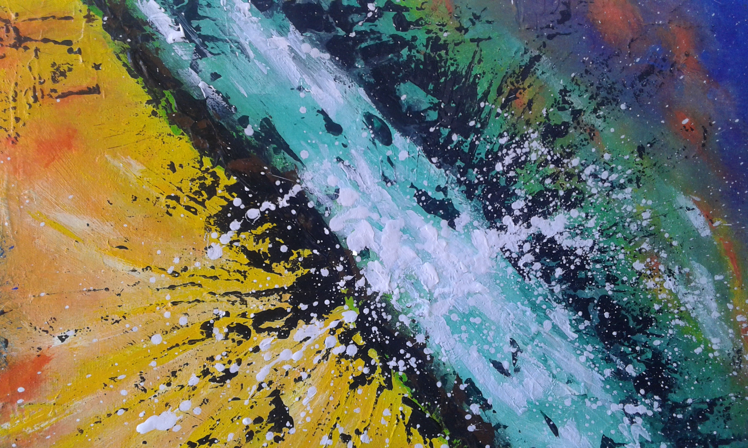 Un tableau artistique pour le cadeau de Noel - Artiste peintre peinture ...