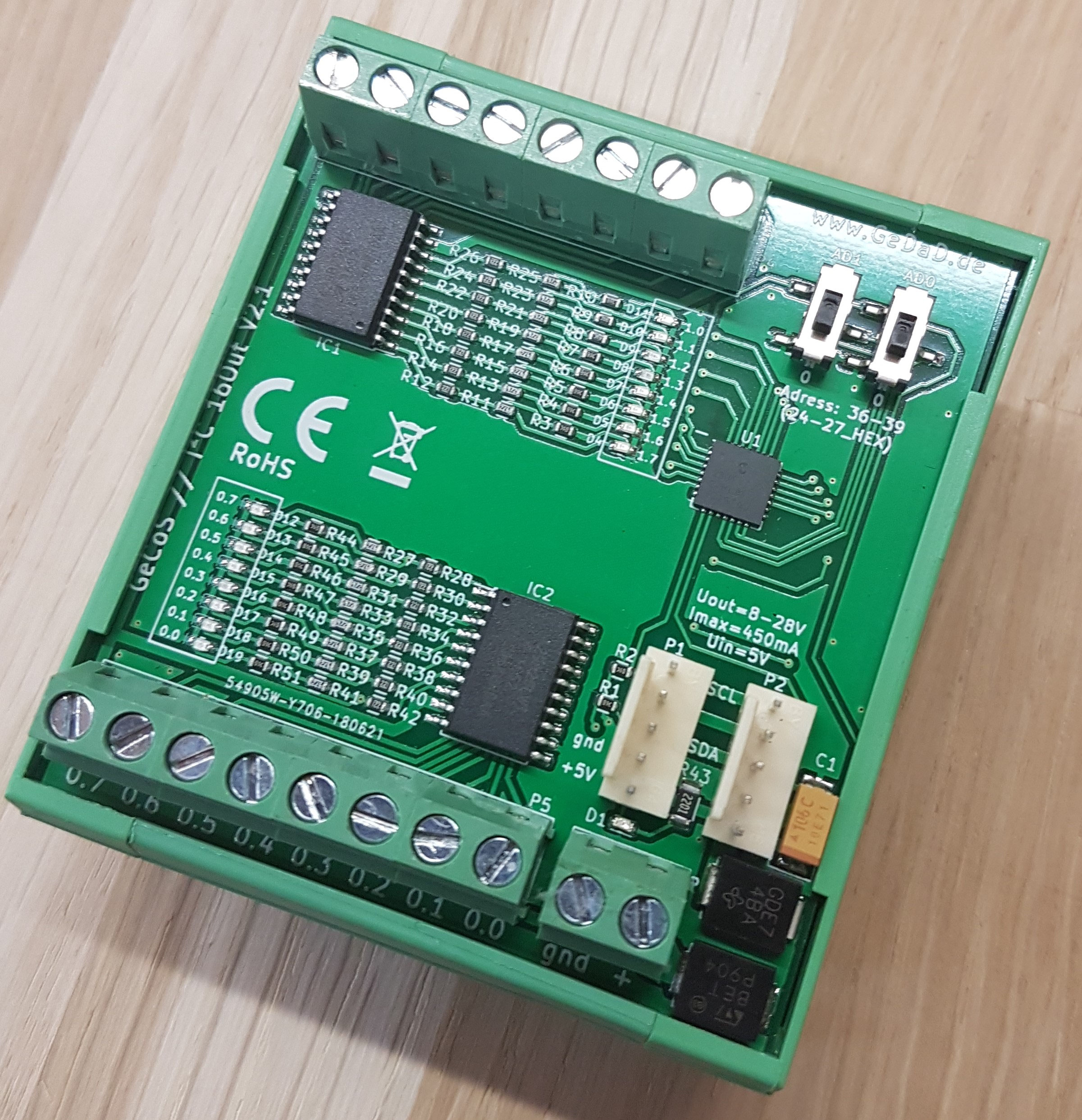 Upgrade der 16 IN/OUT Module - GeDaD