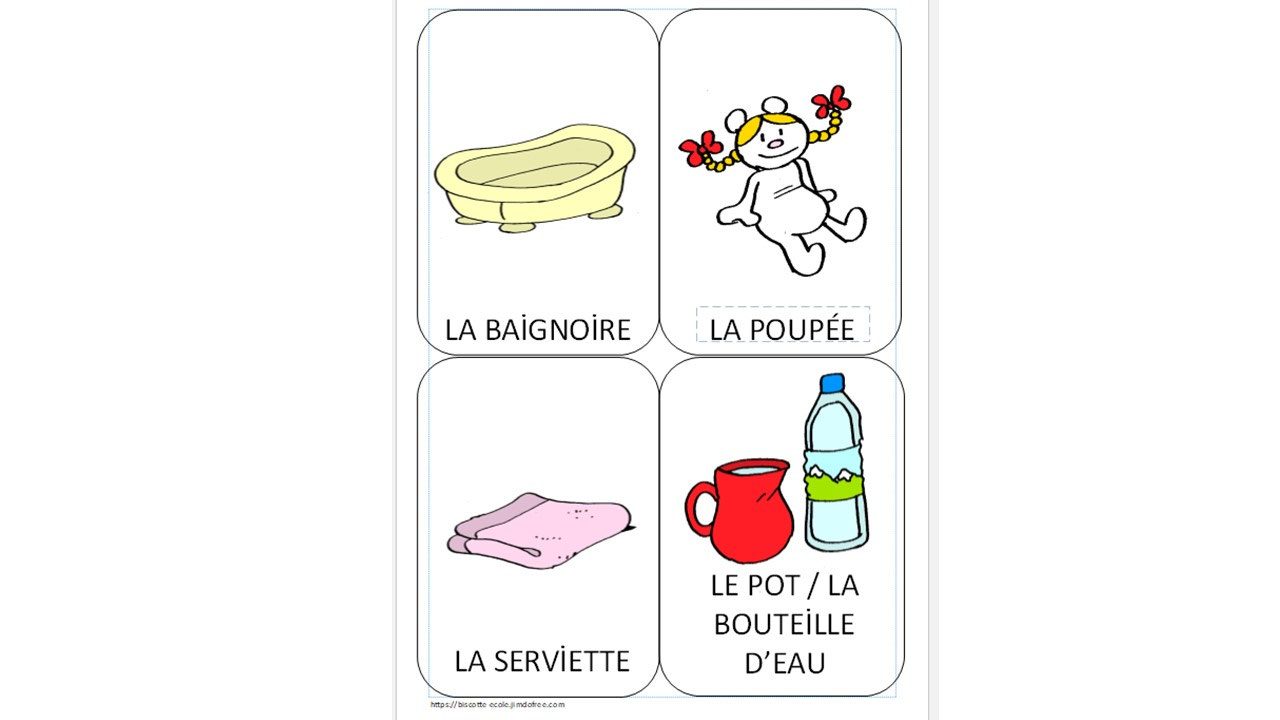 imagier vocabulaire hygiène - Site de biscotte-ecole