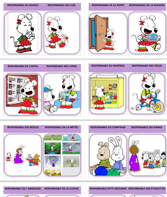 les responsabilités en cartes - Site de biscotte-ecole