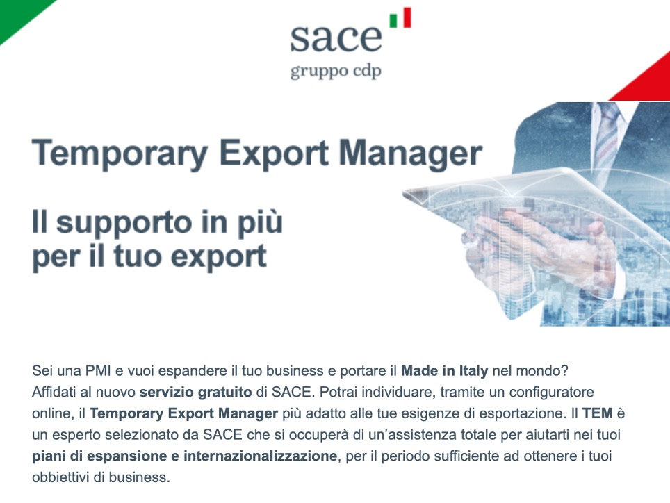 SACE suggerisce i migliori Export Manager - Actiongroup