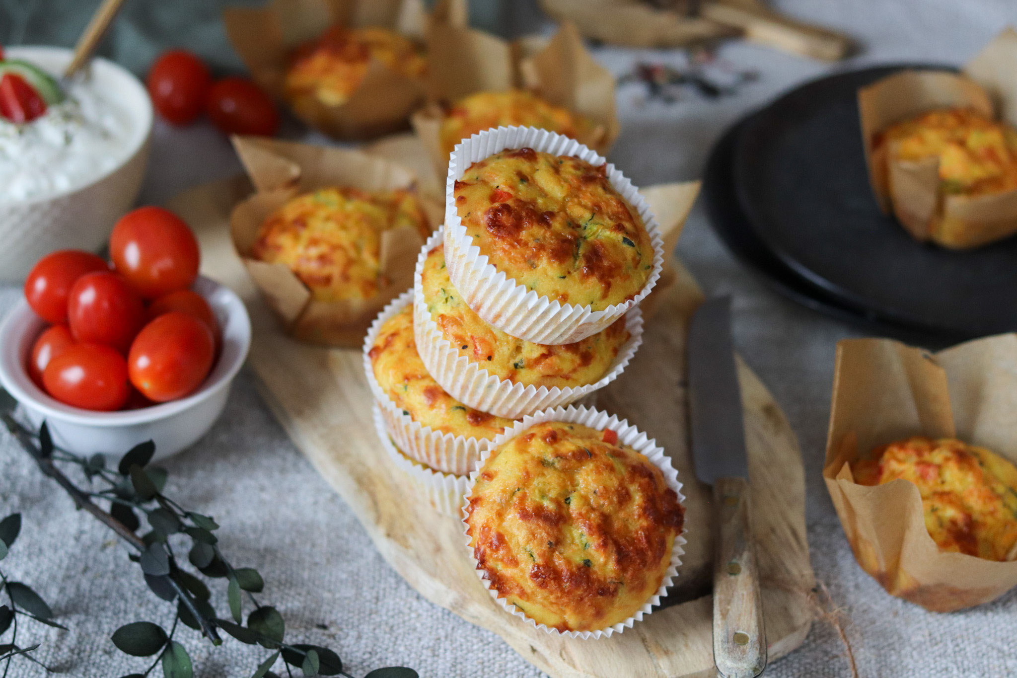 Gemüsemuffins - food-stories/ein vegetarischer Foodblog