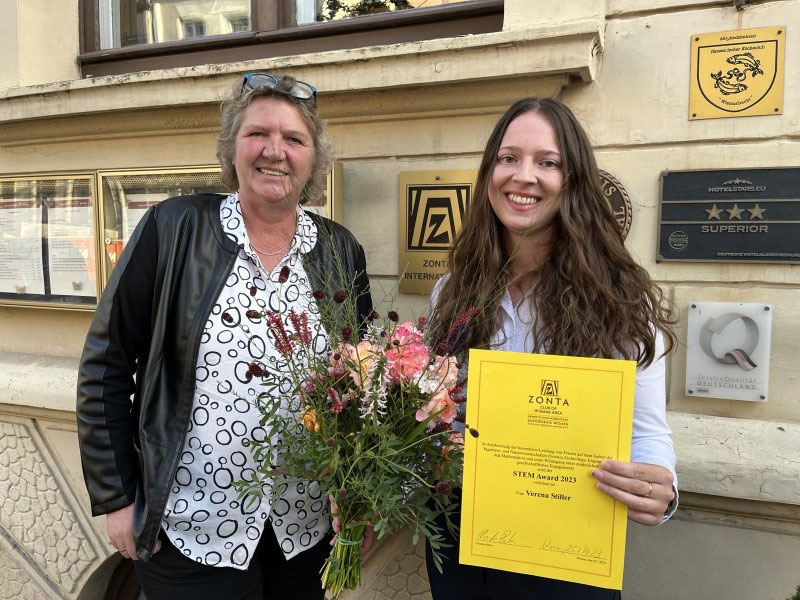 Preisträgerin STEM Award 2023 - zonta-wismars Webseite!