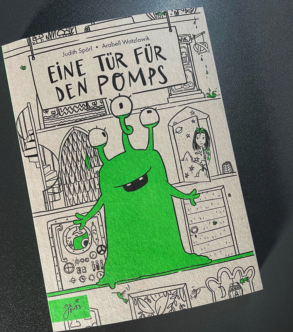 Neues Kinderbuch "Eine Tür für den Pomps" - Satzdruck