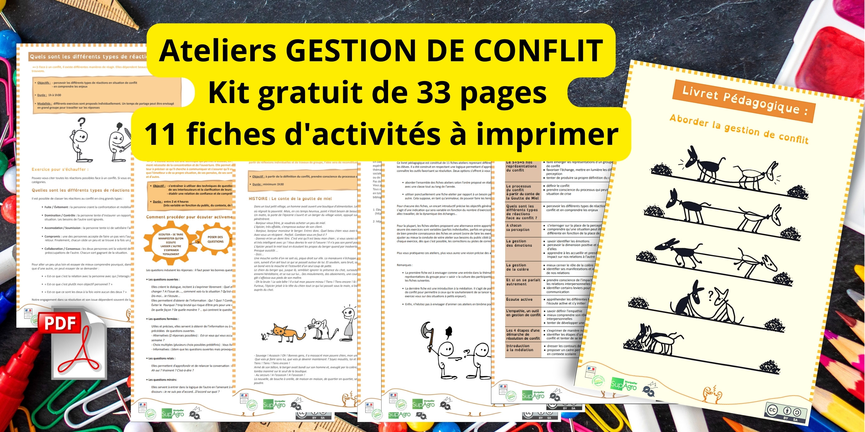 Ateliers GESTION DE CONFLIT: un kit gratuit de 33 pages - 11 fiches d ...