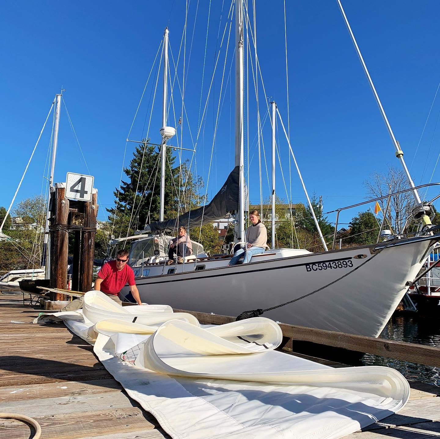 Sails off for the winter - Ventilly Sailing Family