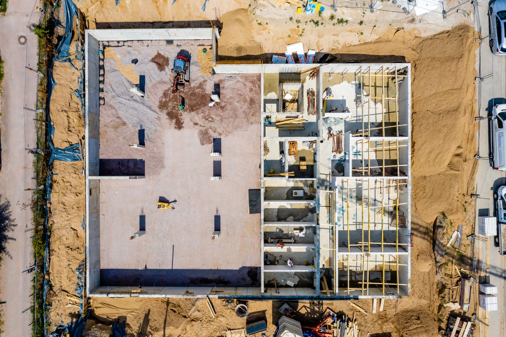 Wandkonstruktion im Kellergeschoss fertiggestellt - GZB Speyer