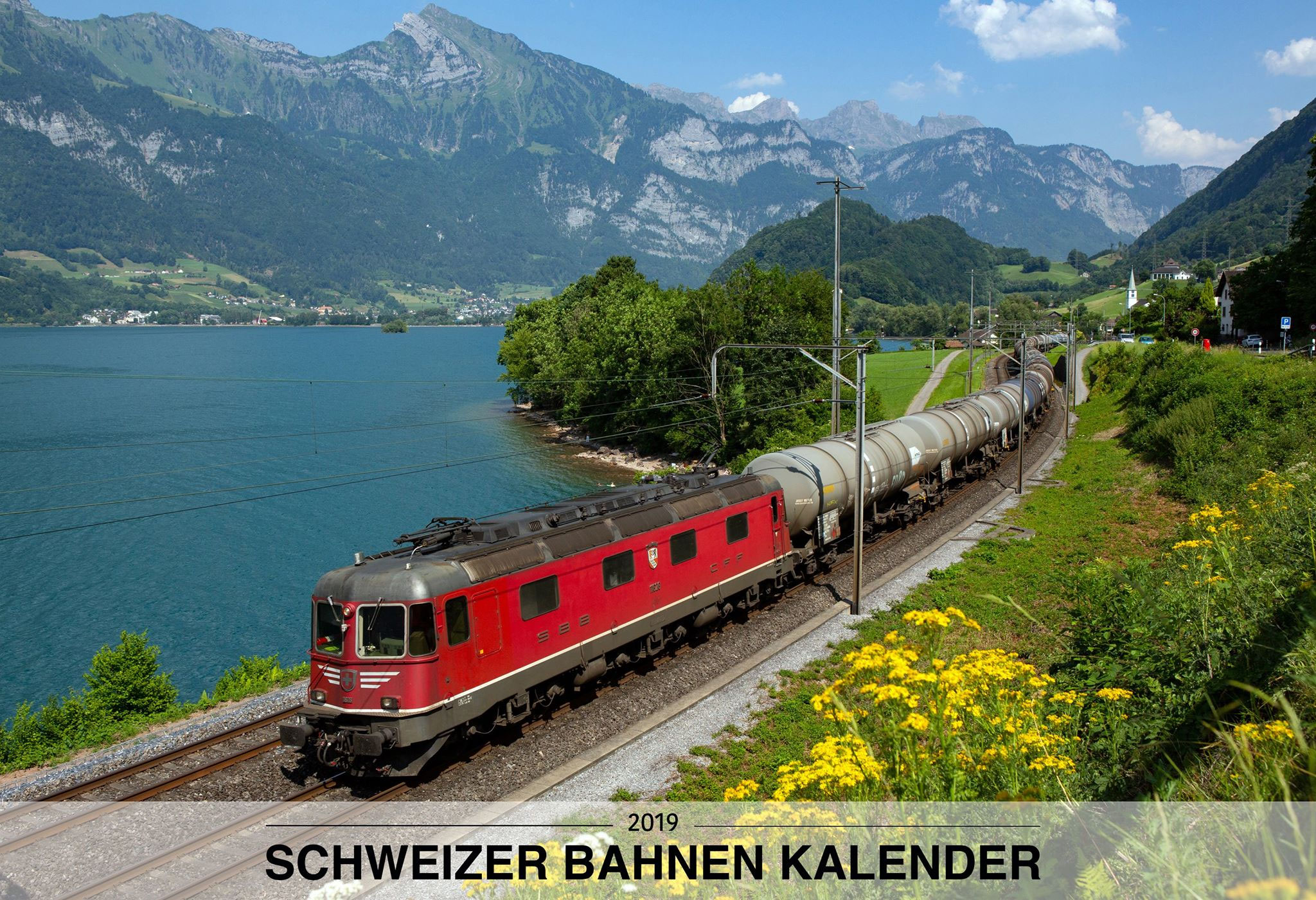 Schweizer Bahnen Kalender 2019 von Dario Häusermann - info24bahnnews