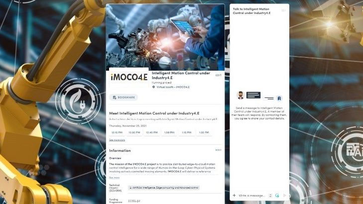 IMOCO4.E at EFECS 2021 on 23–25 of November 2021 - IMOCO4.E