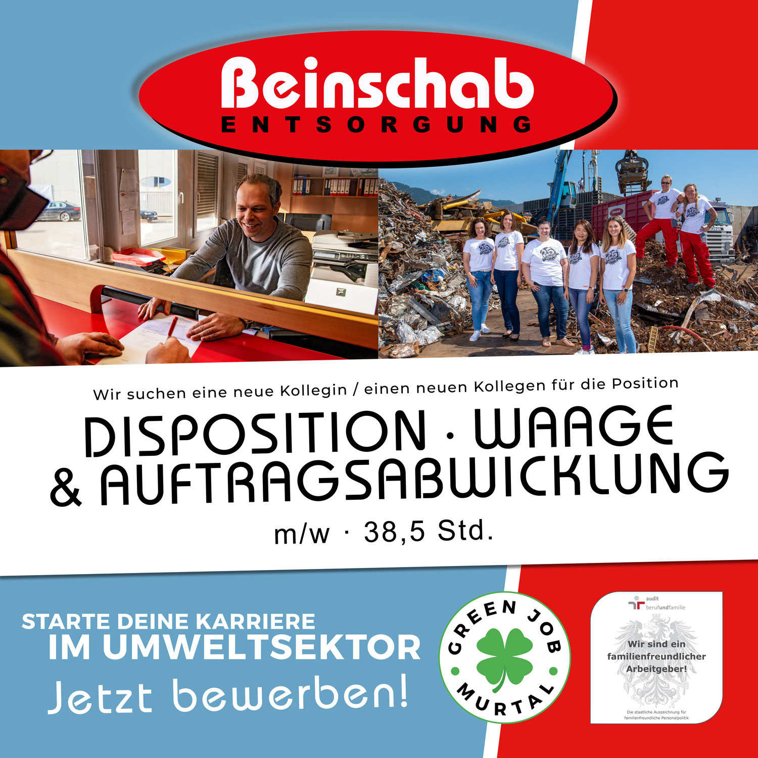 Starte deine Karriere im Umweltsektor! - Beinschab Entsorgung ... Starte deine Karriere im Umweltsektor! - Beinschab Entsorgung ...