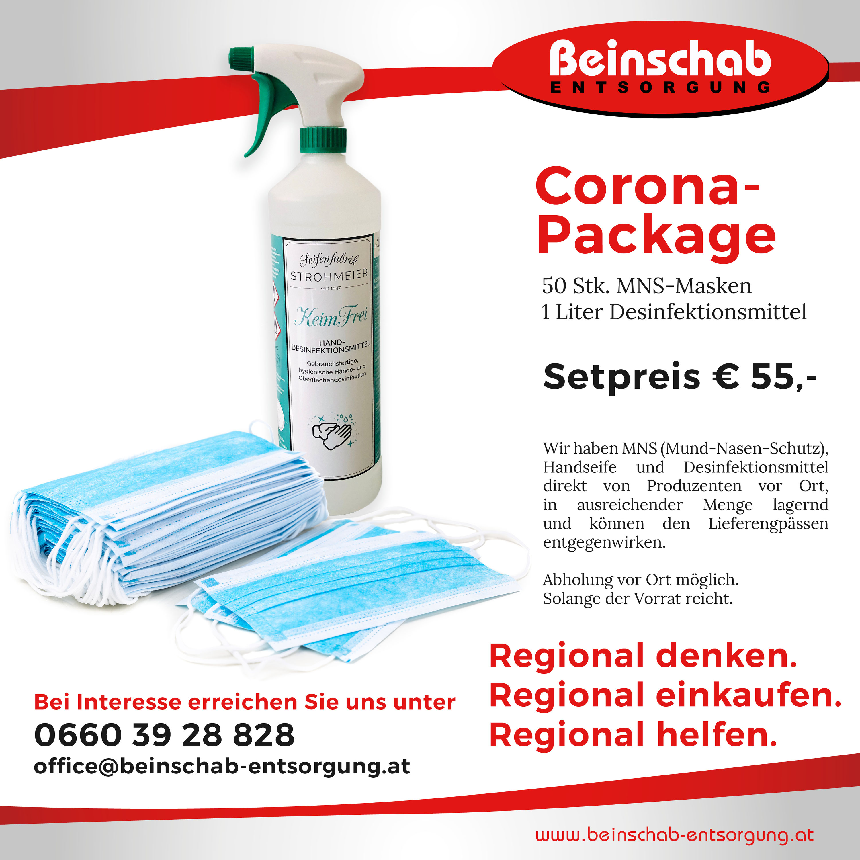 Corona Package - Beinschab Entsorgung - Fohnsdorf - Murtal