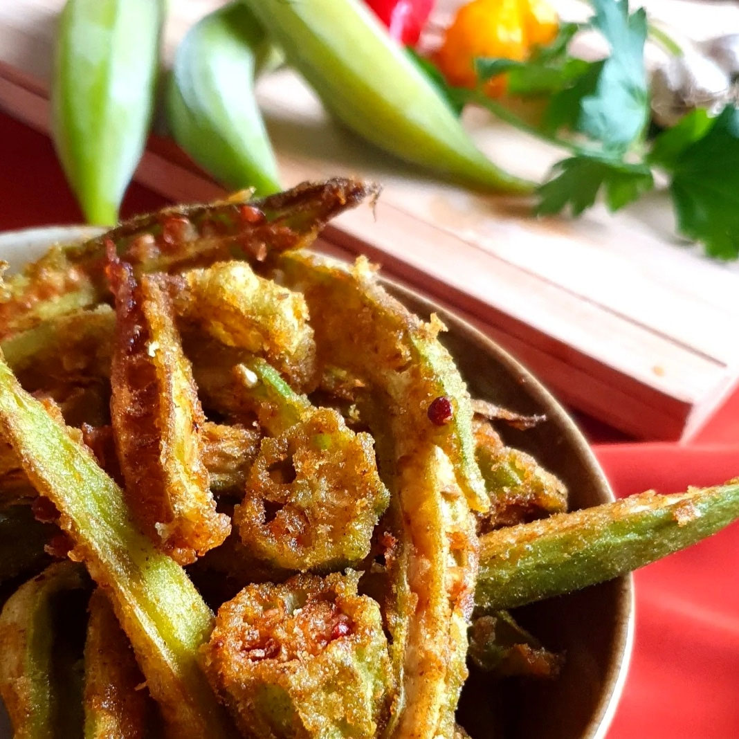 Crispy Okra. - Website Hennies Kitchen!