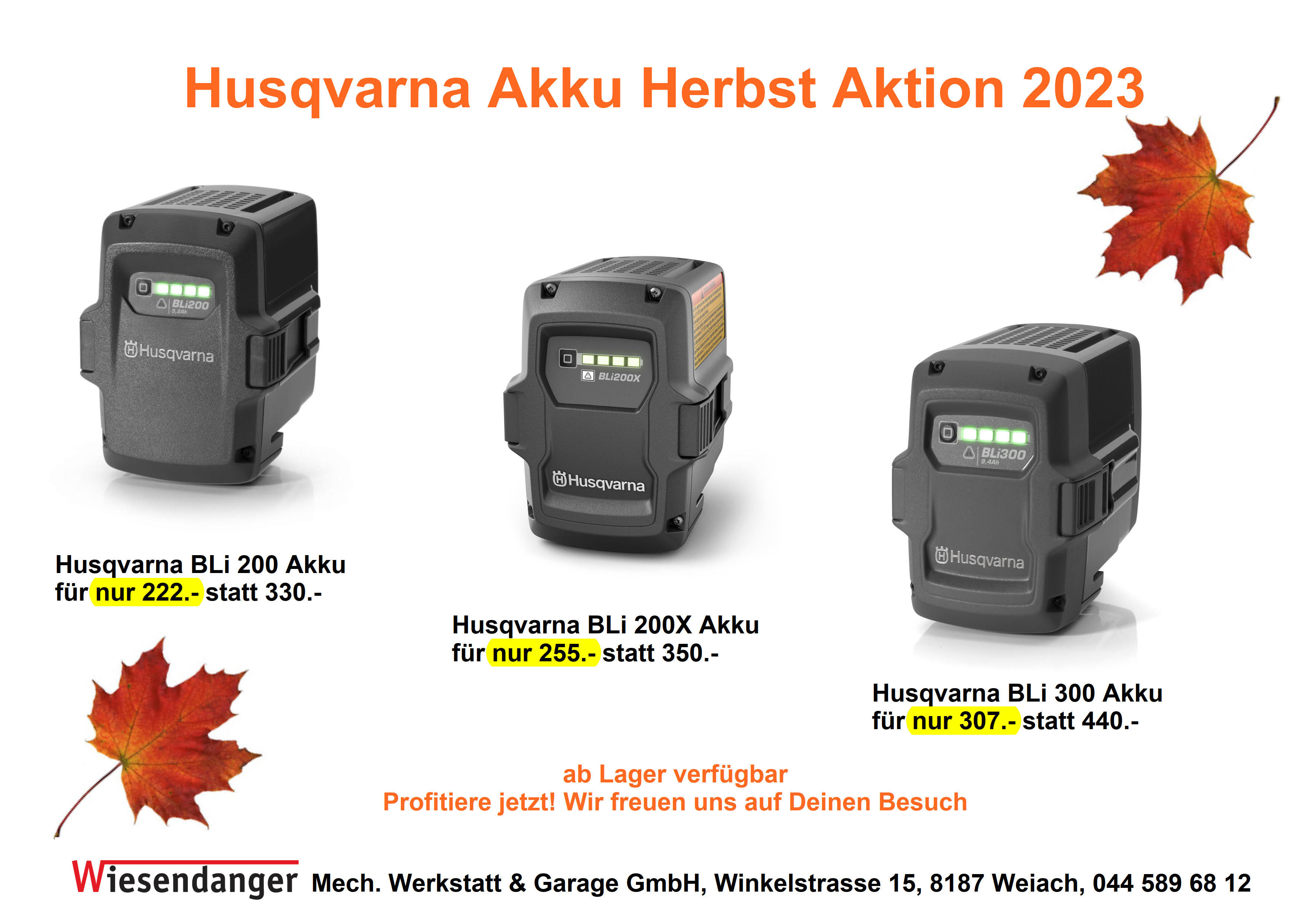 Husqvarna Herbstaktion 2023