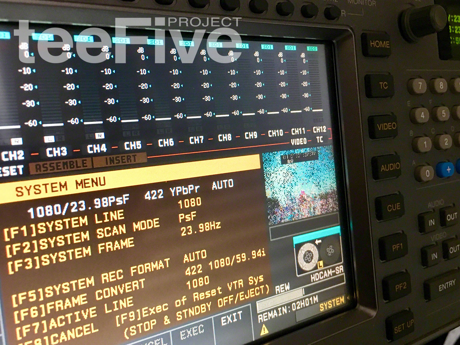 最後のVTRは、Sony HDCAM-SR規格 - 全国｜ティーファイブプロジェクト