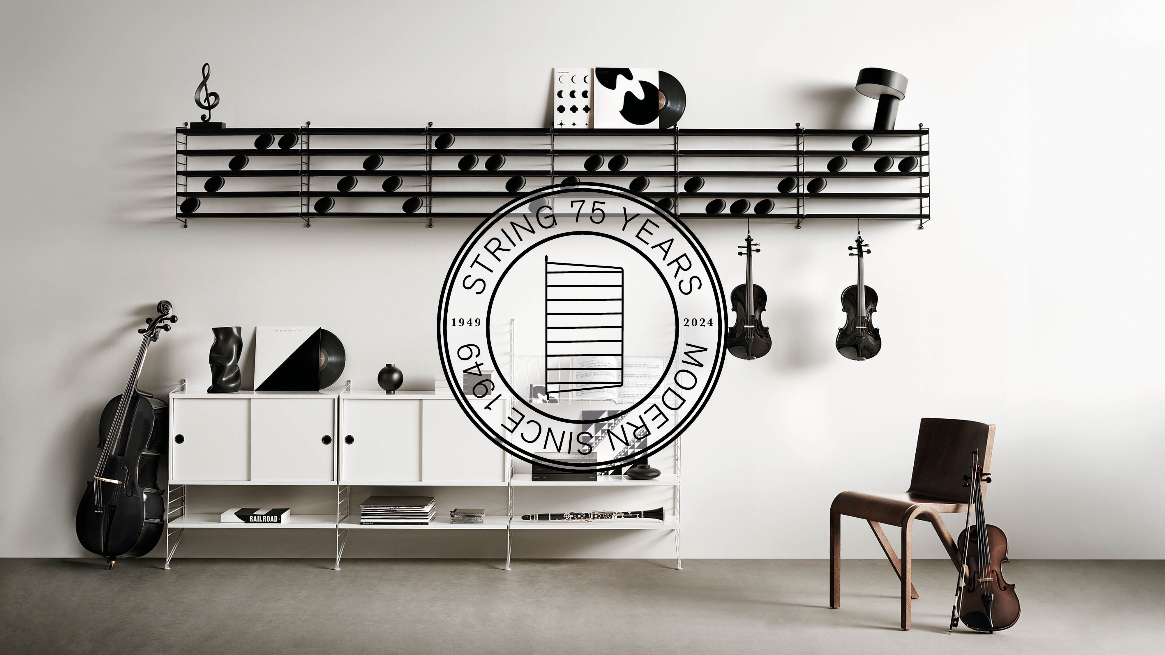 String: 75 Years of modern design - Reed&Simon - Mobilier Design Luxembourg