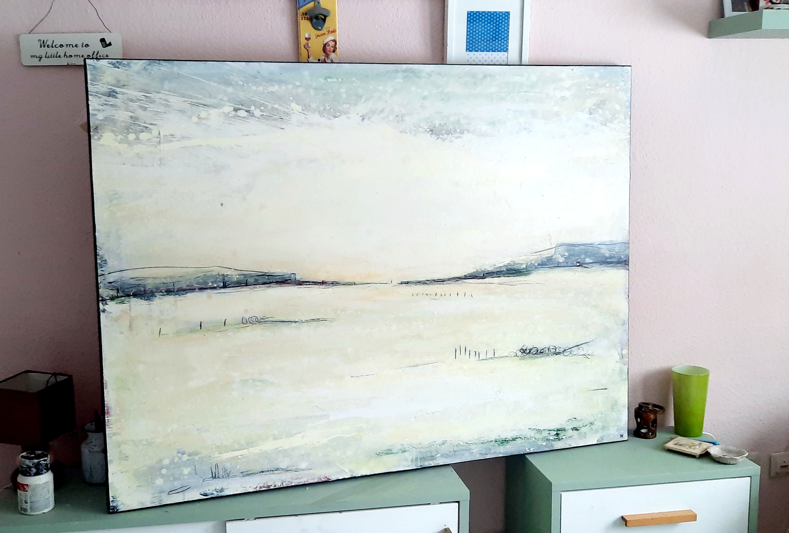 großes weisses Bild Maß: 150 x 110 cm - Conny Wachsmann - Moderne ...