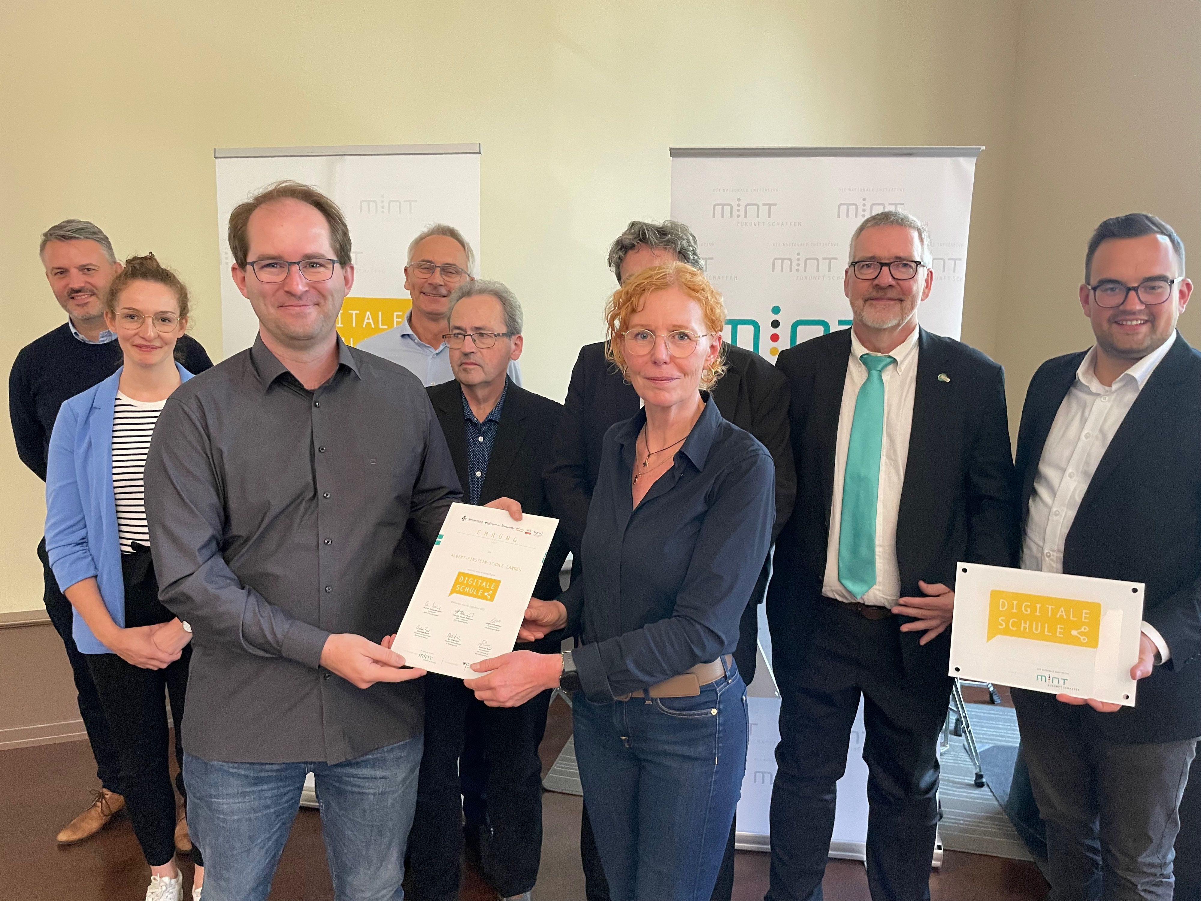 Ehrung der AES als Digitale Schule am 27.09.2023 - aes-langen