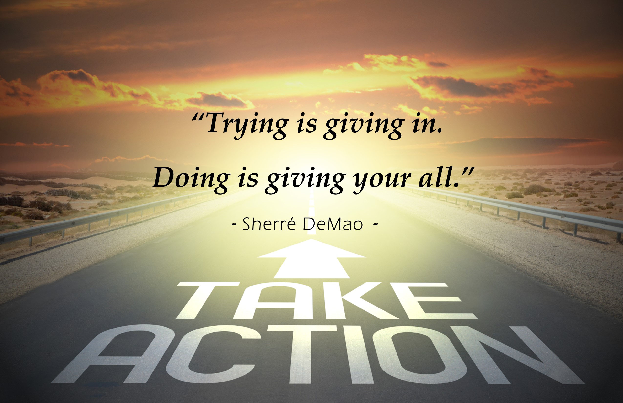 How is “trying” working out for you? - sherredemao