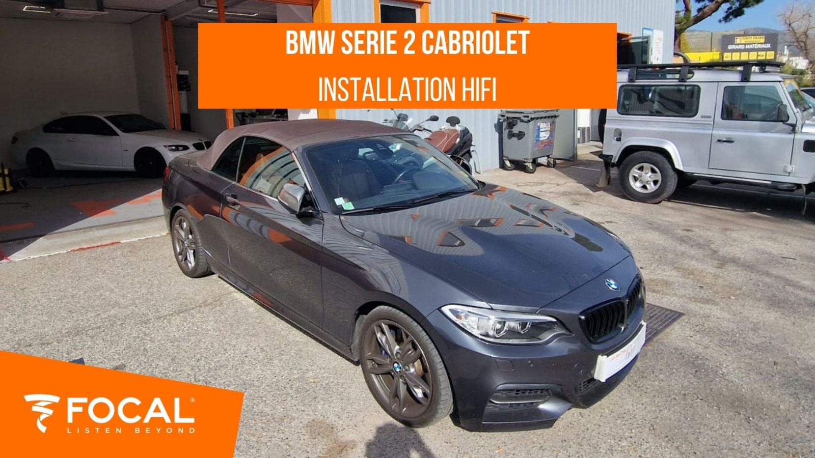 HIFI - BMW Serie 2 Cabriolet - Installation hifi automobile Paris