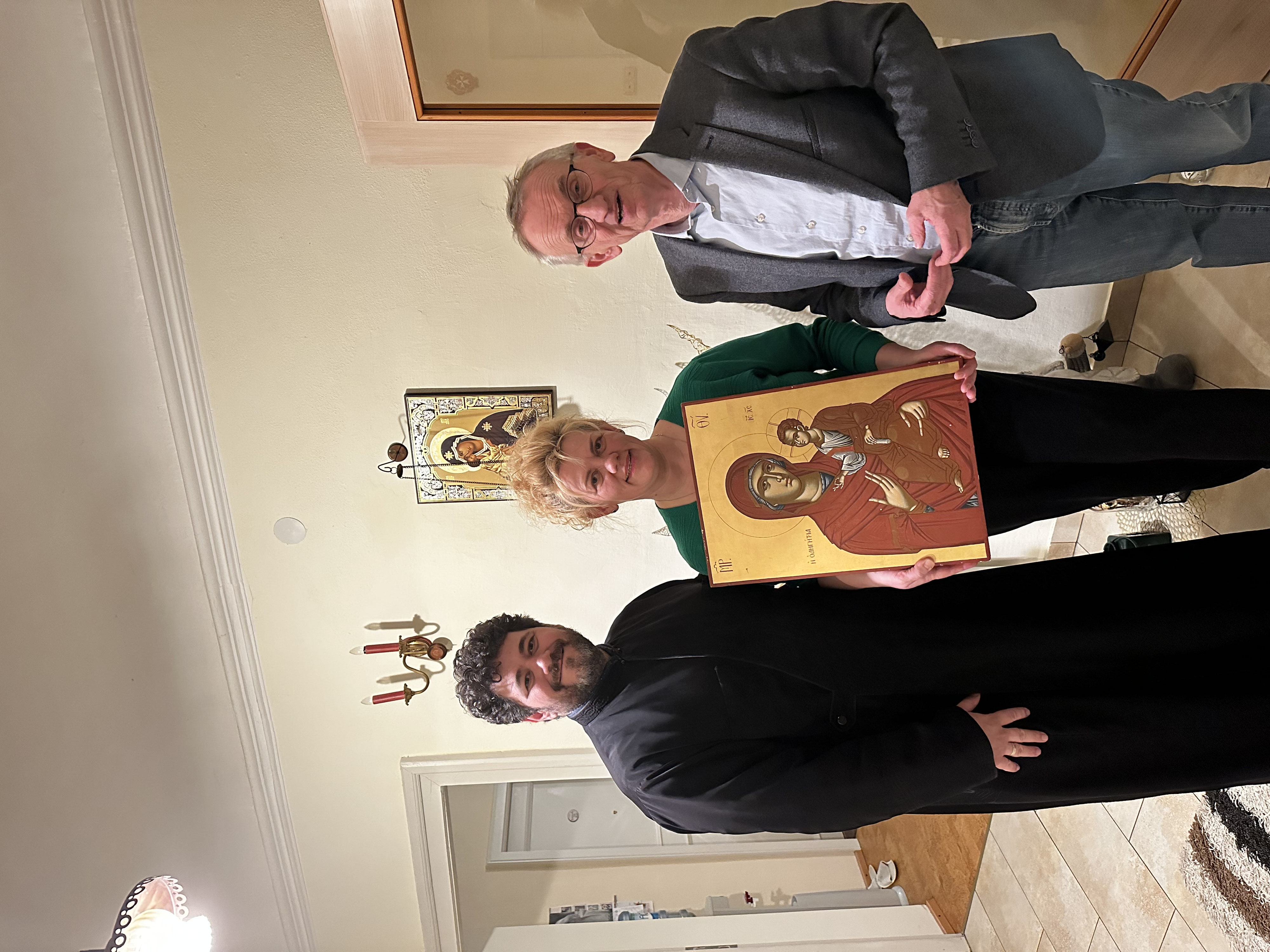 Alt-Bezirkshauptmann Wojak schenkt Orthodoxen Ikone - Pressefoto Scharinger