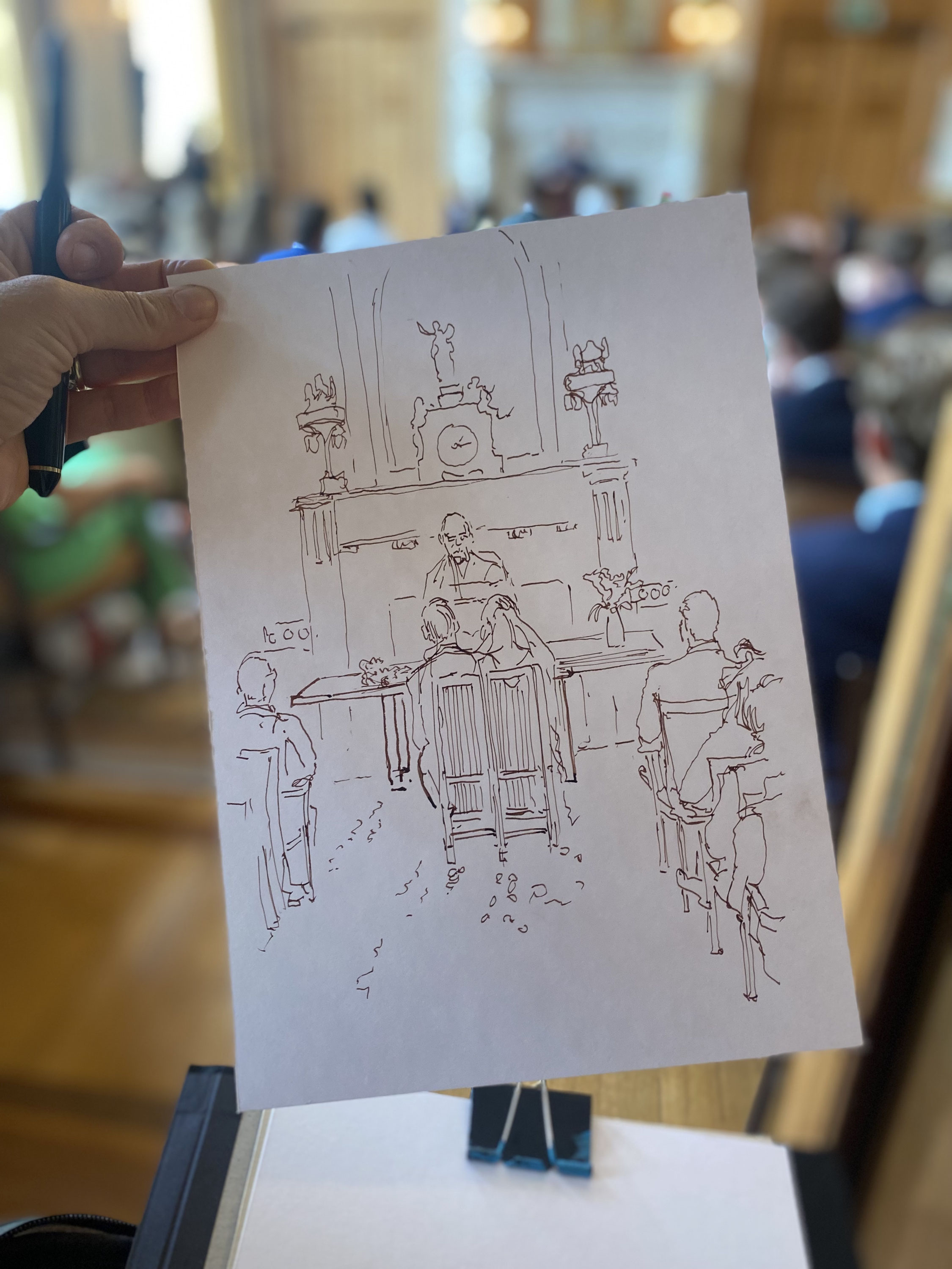 Live tekenen in stadhuis Rotterdam - De Pen van Fem - Beeldend ...