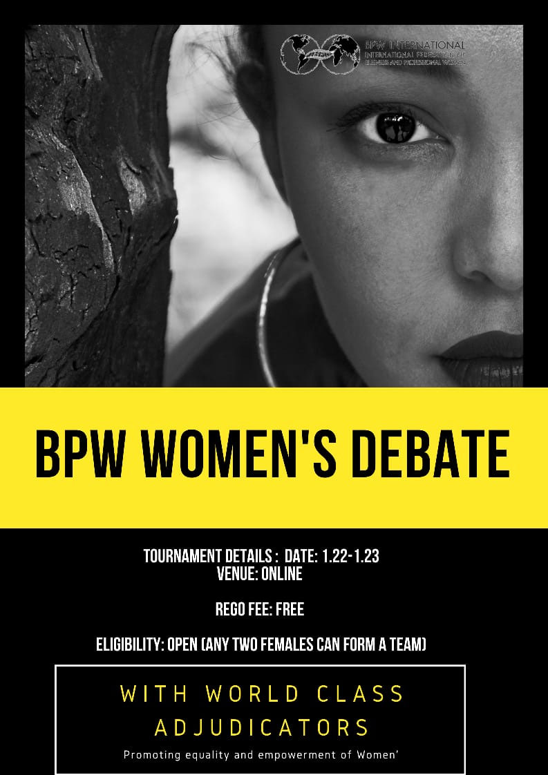 Invitation to an International Debate - BPW Women's Debate Open - BPW ...