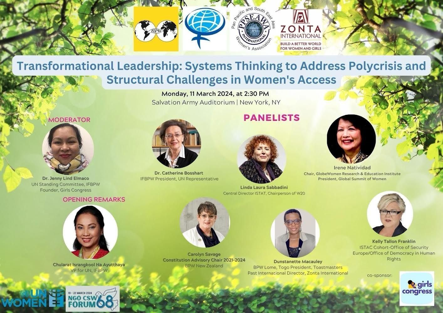 CSW68-Parallel Event: BPW International: Transformational Leadership ...