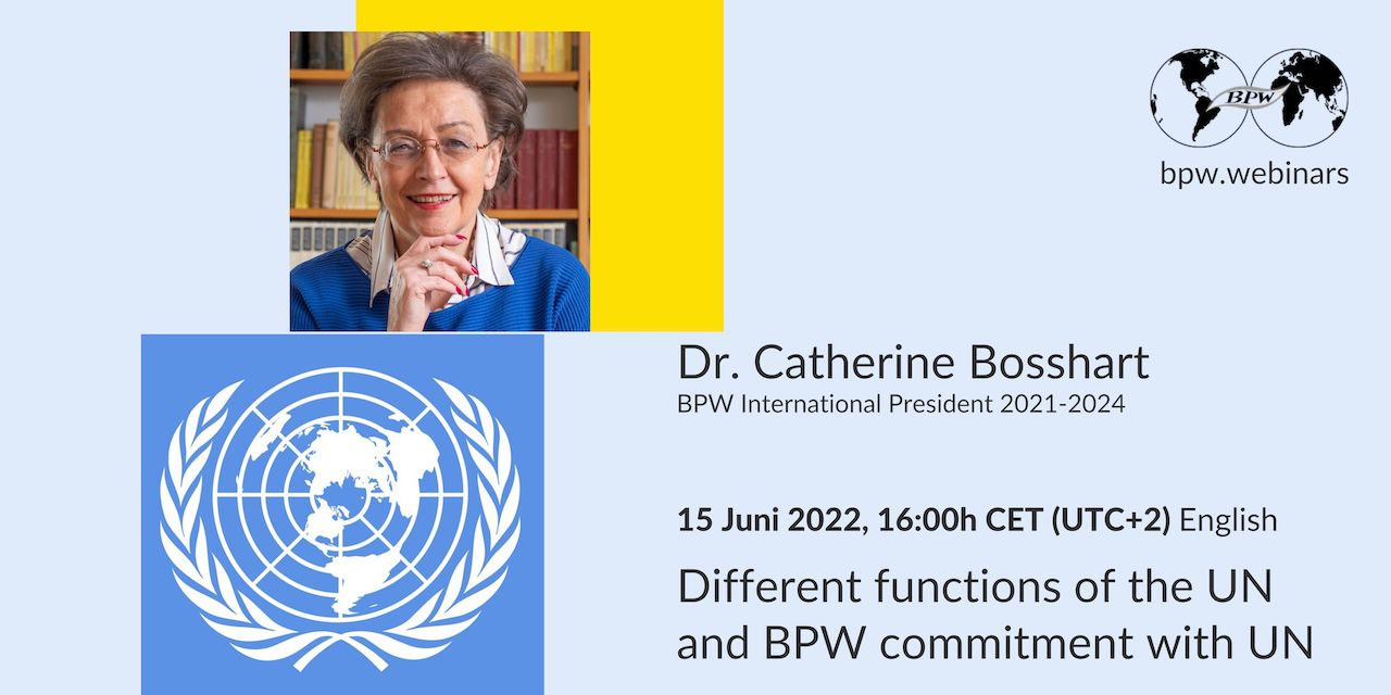 bpw.webinars - BPW and UN in English and French - BPW International