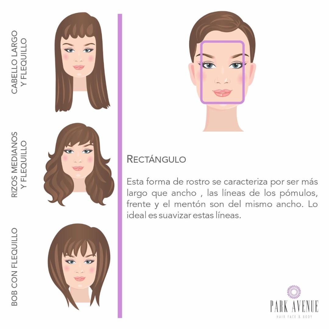 Cortes de cabello para cara rectangular - Maquillaje y Peinado para ...