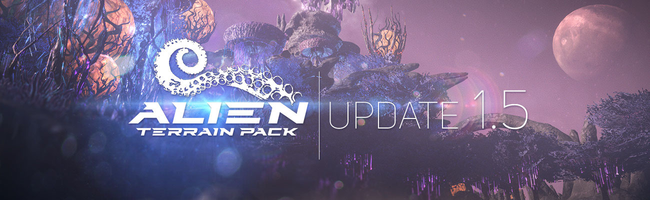 Alien Terrain for Unity updated! - DLNK Artworks