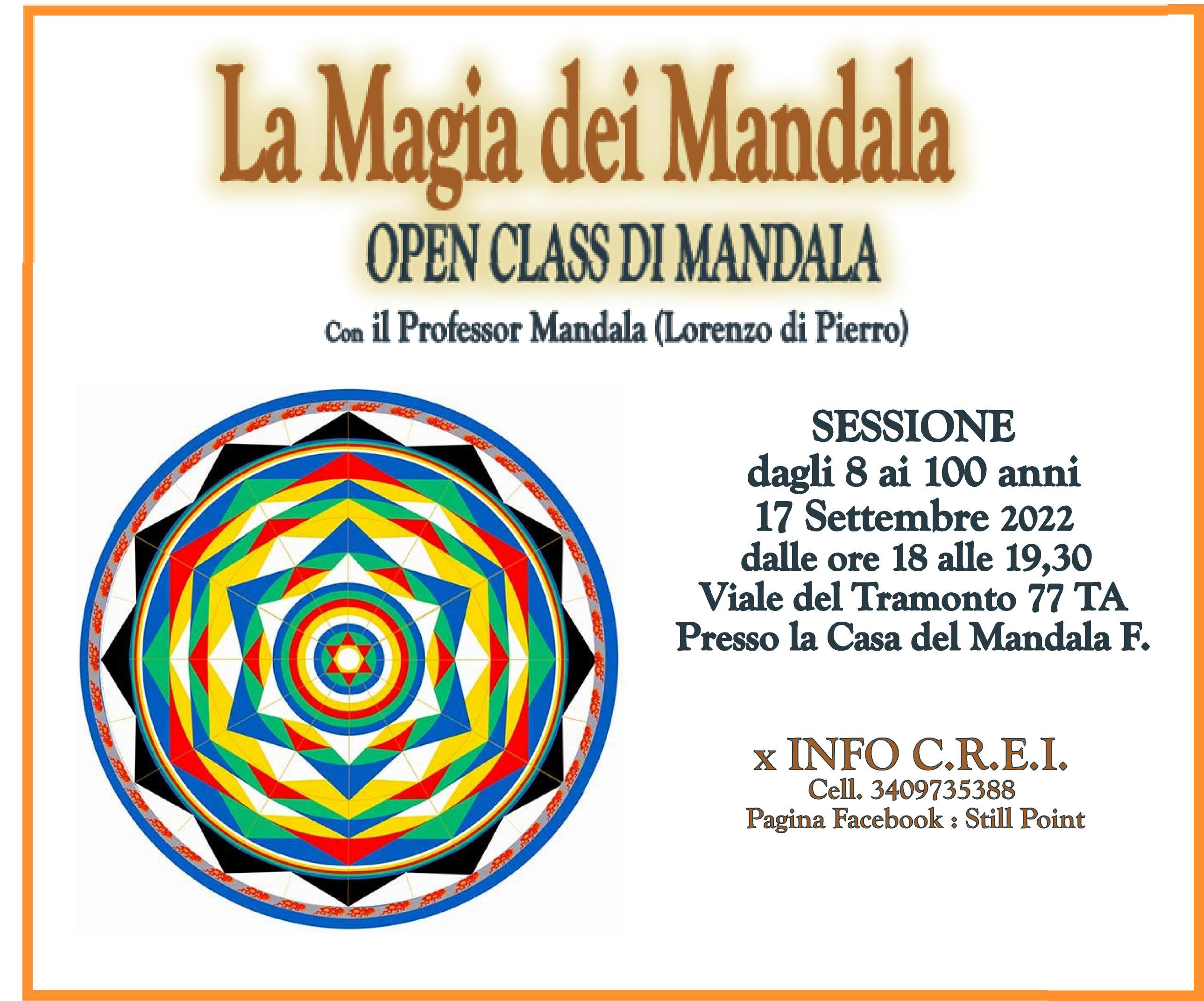 MANDALA CLASS - Benvenuti su creiilmandalafiorito!