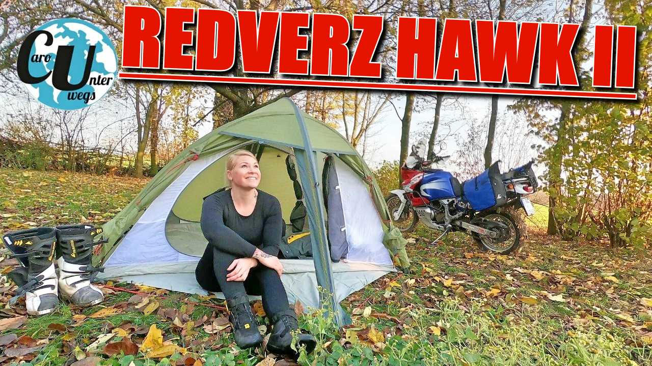 ZELT für Motorradreisen REDVERZ HAWK II - Caro Unterwegs